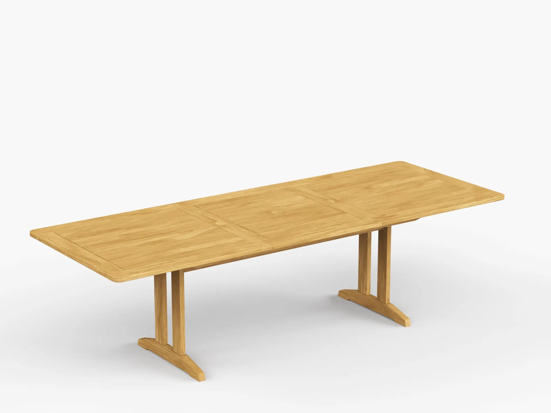 Foundations 74-103" Extension Teak Dining Table - Jensen Outdoor