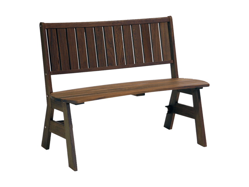 Classic Ipe Jade Curved Bench - Jensen Outdoor
