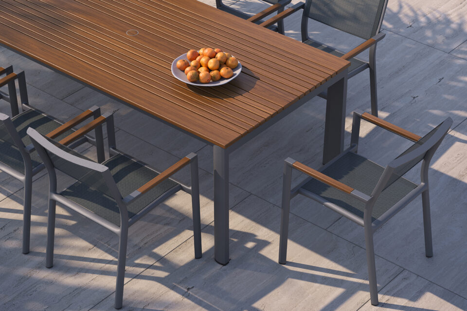 Mesa 86" x 40” Dining Table - Jensen Outdoor